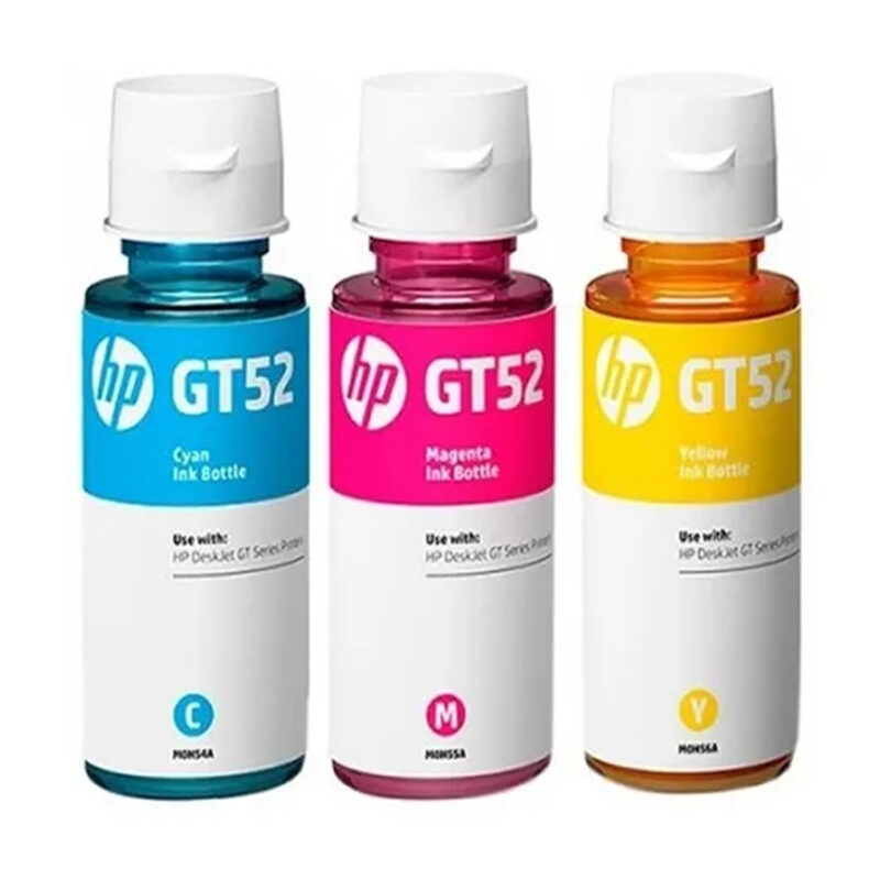 BOTELLAS DE TINTA HP GT52 COMBO COLORES (CIAN, MAGENTA Y AMARILLO ...